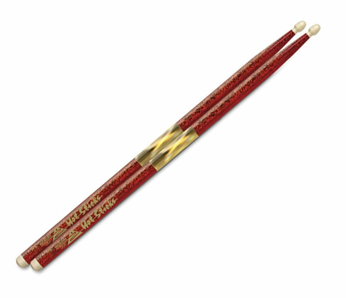 Hotsticks Macrolus Hot Sticks Red Sparkle 5A - Drum Central