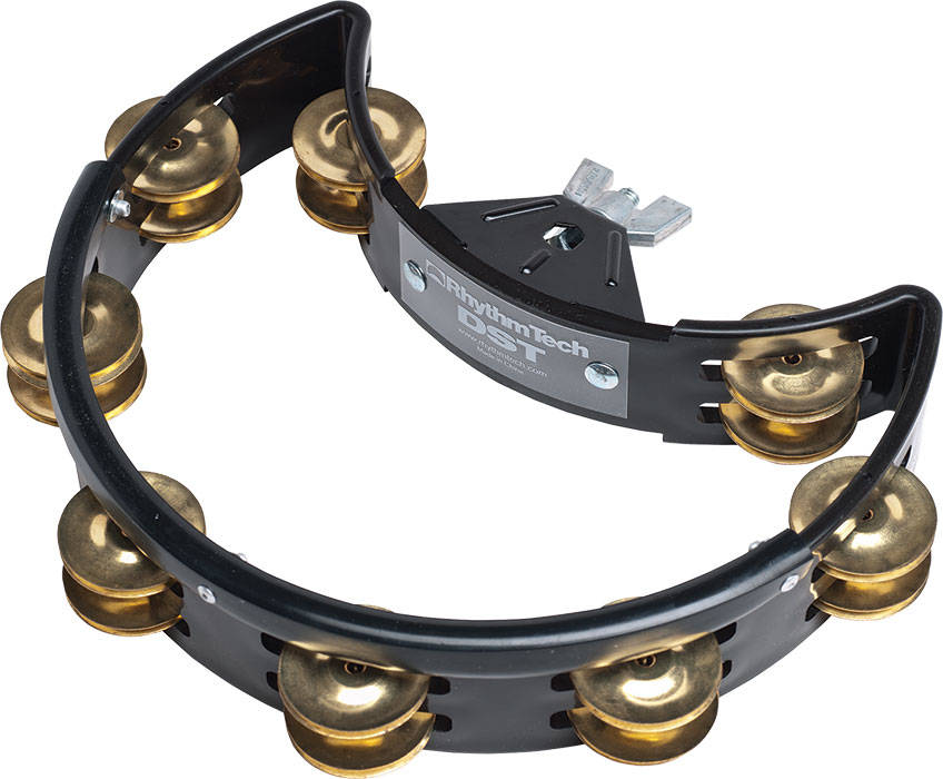 Rhythm Tech Brass Drum Set Tambourine - Black - Drum Central