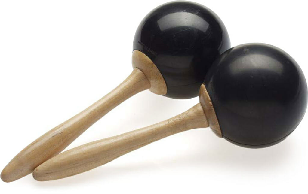 Stagg Maracas Round Black 26cm - Drum Central