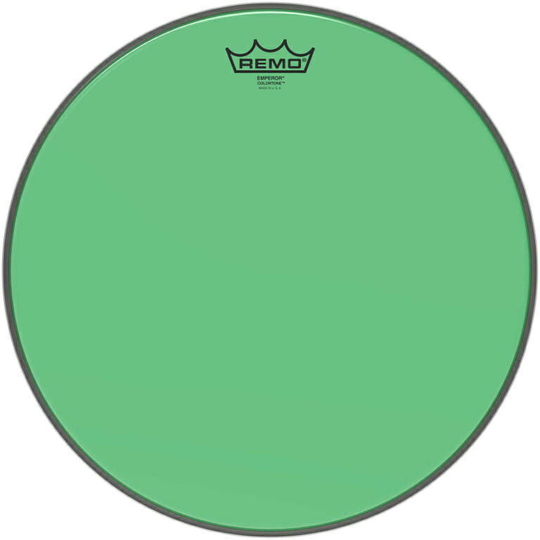 Remo 15" Emperor Colortone Drum Head - Green - Drum Central