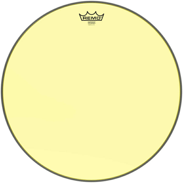 Remo 18" Emperor Colortone Drum Head - Yellow - Drum Central