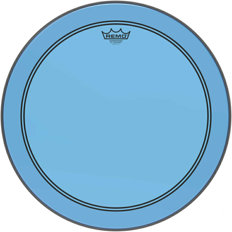 Remo 18" Powerstroke 3 Colortone Bass Drumhead - Blue - Drum Central