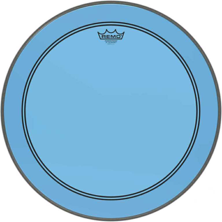 Remo 20" Powerstroke 3 Colortone Bass Drumhead - Blue - Drum Central