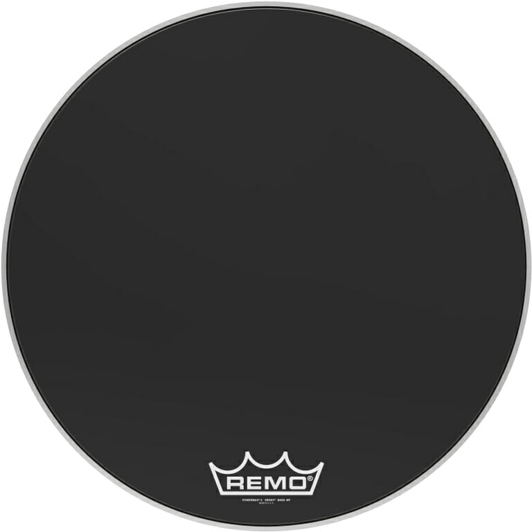 Remo 28" Powermax 2 Ebony Marching Bass Drum Head - Drum Central