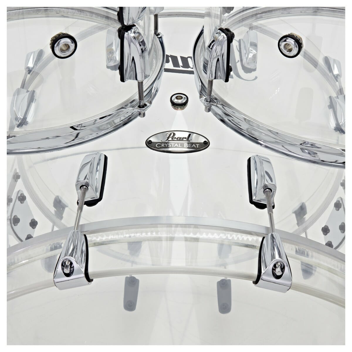Pearl Crystal Beat 22" Ultra Clear 4 Piece Acrylic Drum Kit - Drum Central