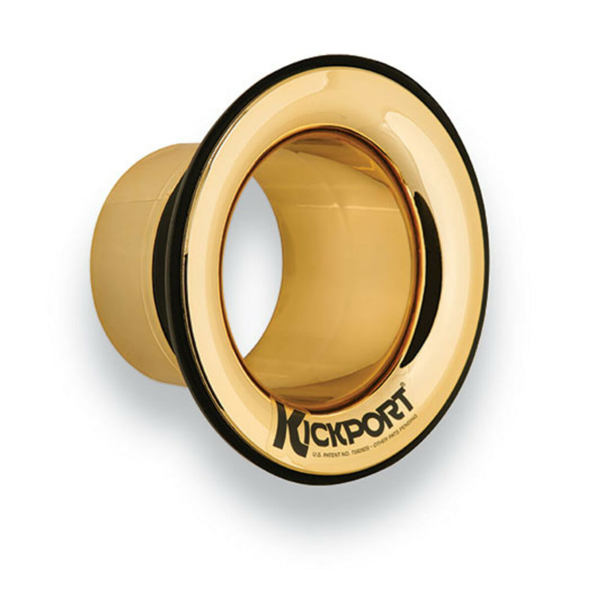 Kickport 2 Bass Drum Sound Hole - Gold - Drum Central