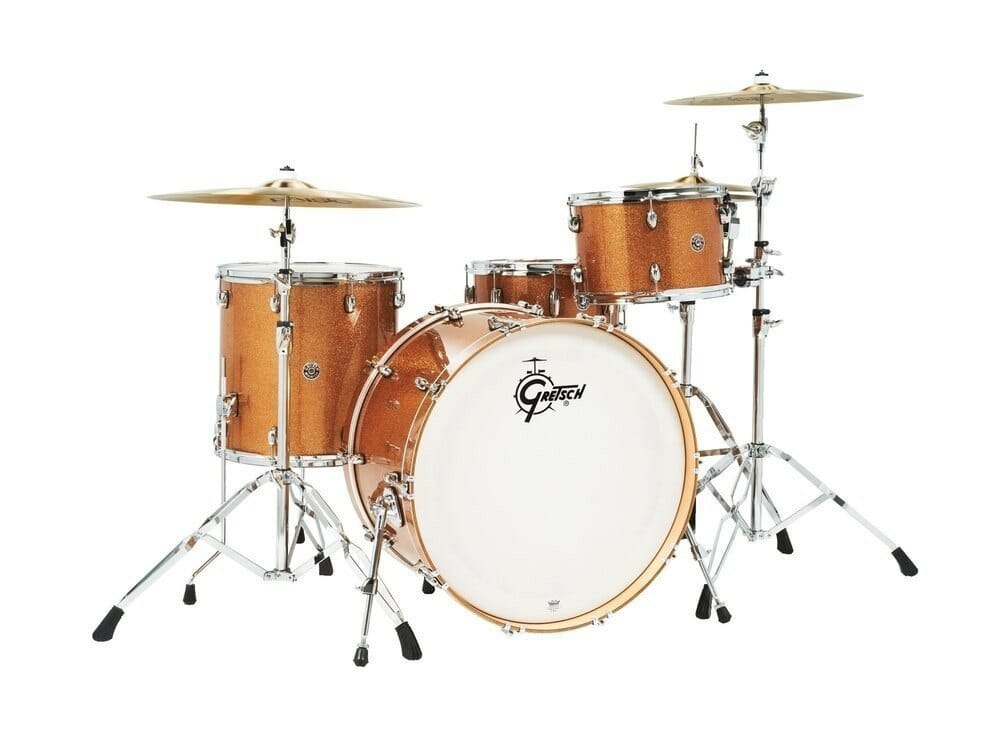 Gretsch Catalina Club Rock, 24" Shell Pack - Bronze Sparkle - Drum Central