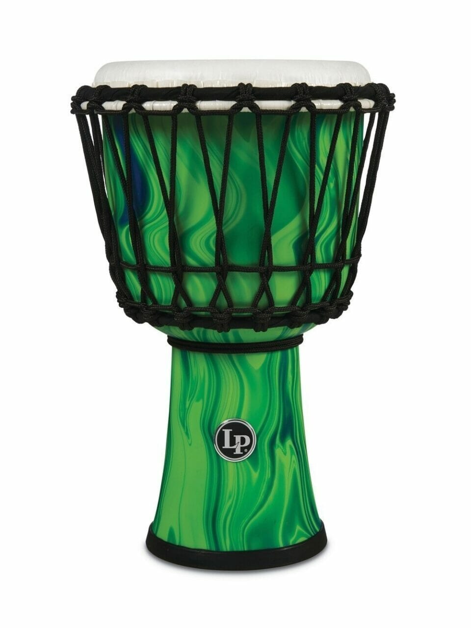 LP Circle Djembe 7-inch Rope Tuned Green Marble - Drum Central
