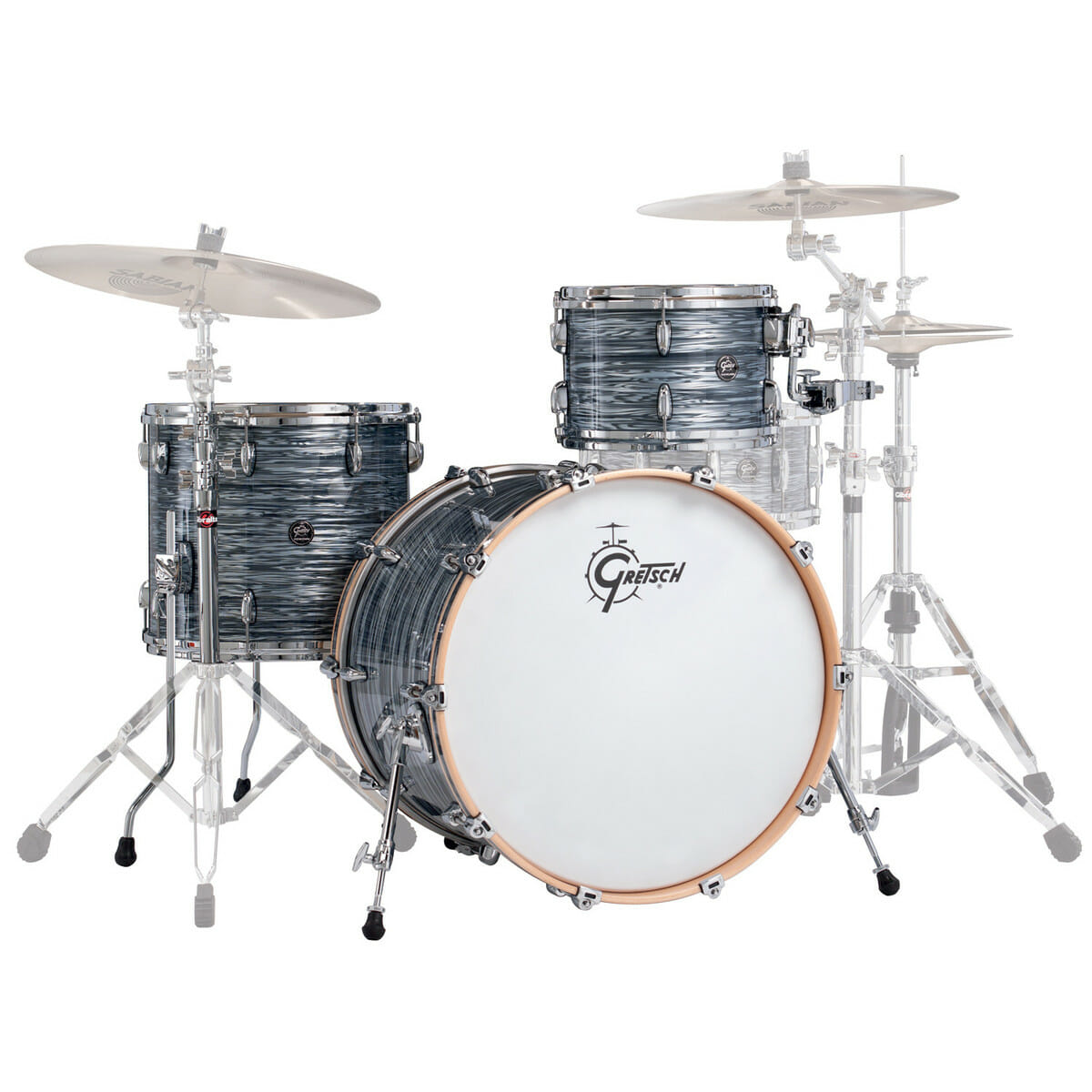 Gretsch Renown Maple 22" 3 Piece Shell Pack Silver Oyster Pearl - Drum ...