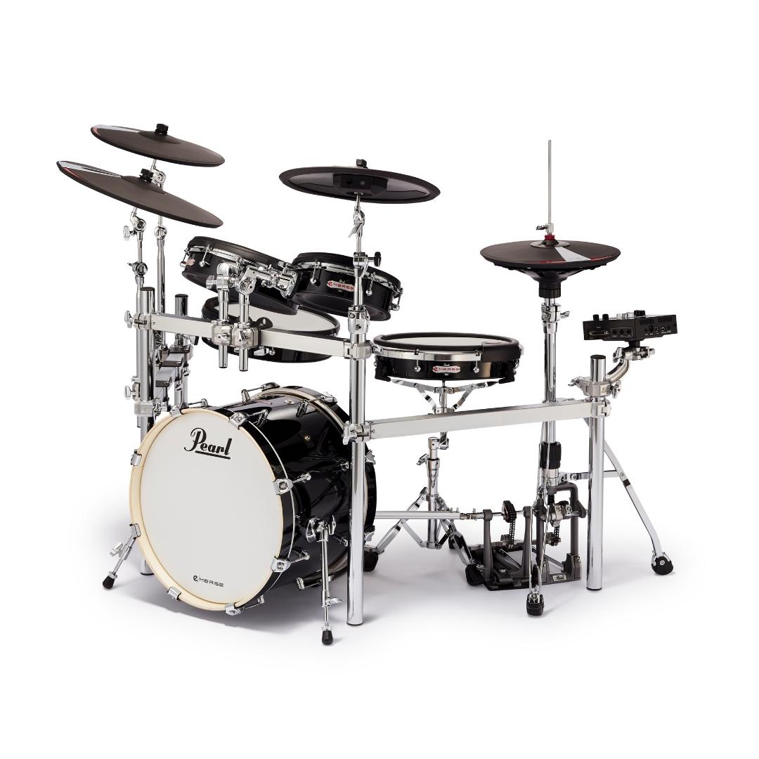 Pearl e/Merge Hybrid Plus Electronic Drum Kit with Bonus Cymbal Pad and ...