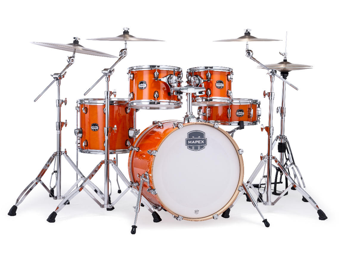Mapex Mars Maple 5-Piece 22" Rock Shell Pack - Glossy Amber