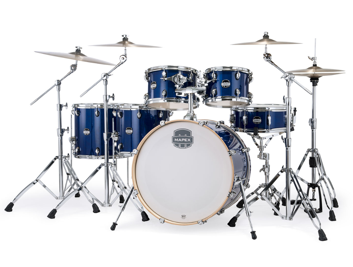 Mapex Mars Maple 6-Piece 22" Studioease Shell Pack - Midnight Blue