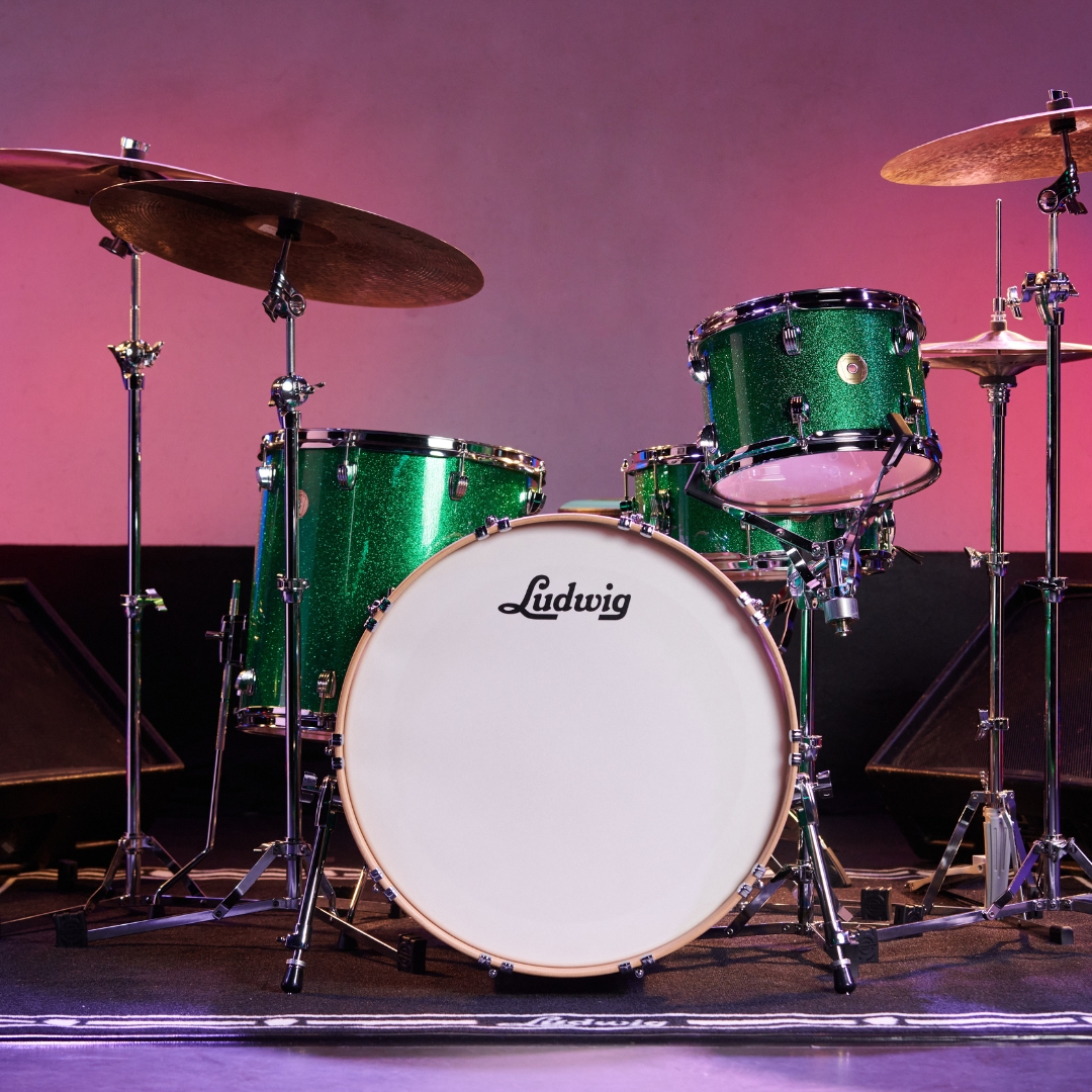 Ludwig Continental 26" 4 Piece Shell Pack - Green Sparkle - Drum Central