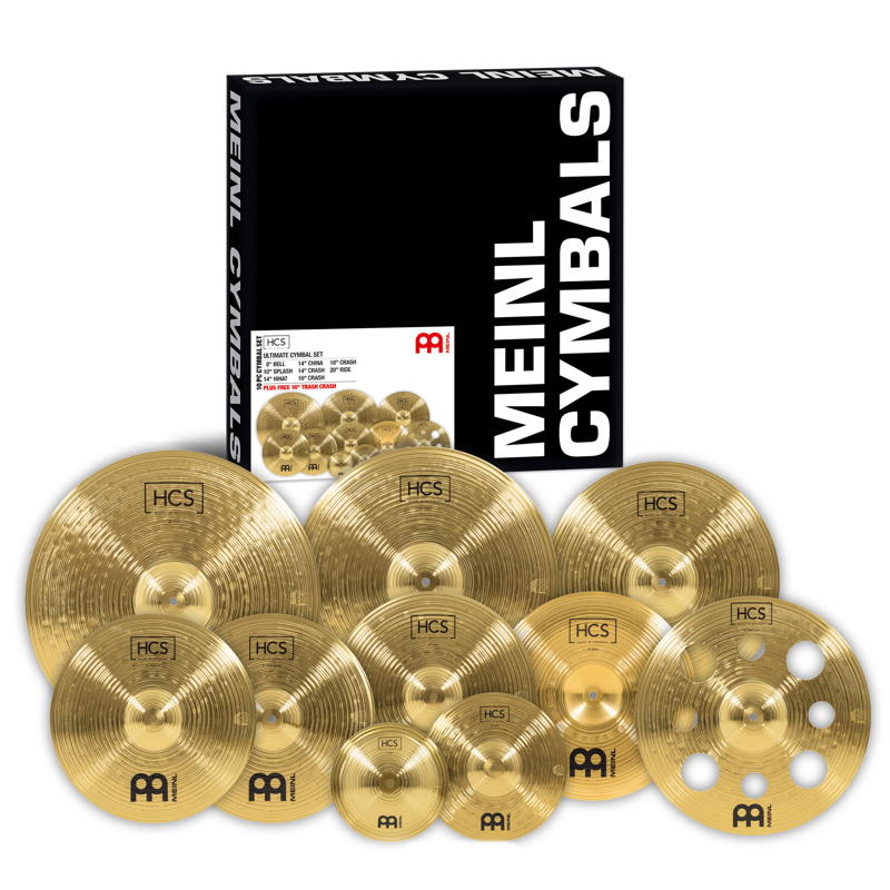 Meinl HCS Ultimate Cymbal Pack - 8" / 10" / 16" / 14" / 14" / 14" / 16" / 20" / 18" - Drum Central