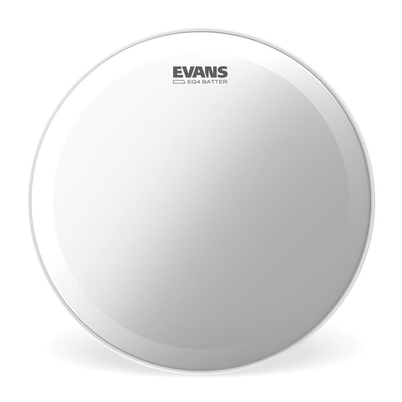 Evans EQ4 Frosted Bass Drum Head, 22 Inch - Drum Central