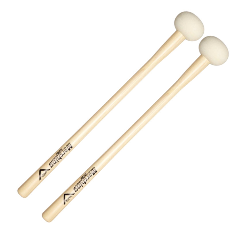 Vater Marching Bass Drum Mallets with Tapered Hickory Shaft - for 24 ...